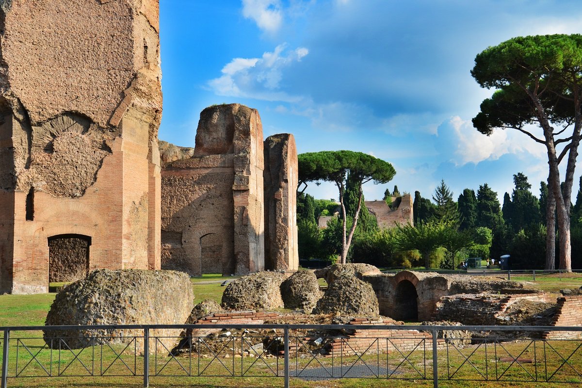 Thermae of Caracalla in 4D - virtual reality tour + Map of Rome